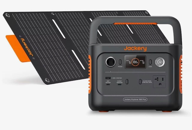 Jackery Explorer 300 Plus Portable Power Station + 1 x SolarSaga 40W S ...